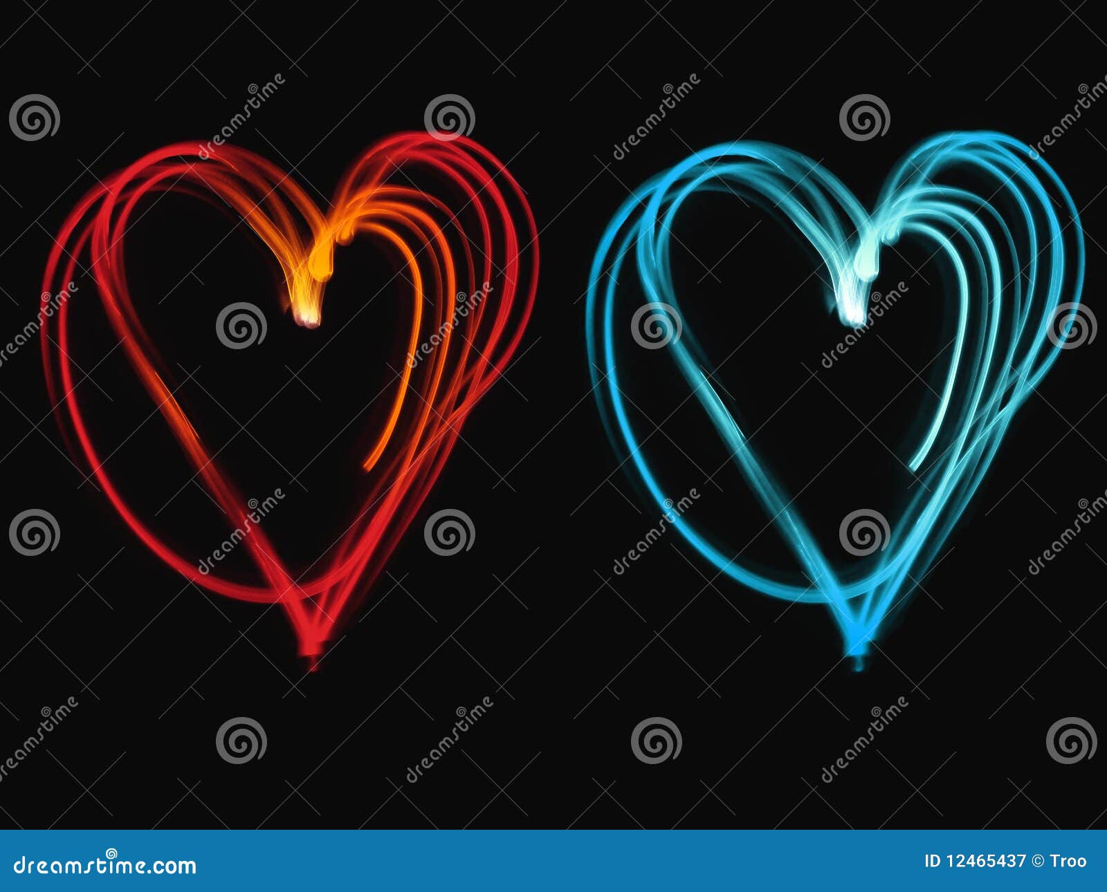 Hot n Cold Love stock image. Image of fire, night, emotion - 12465437