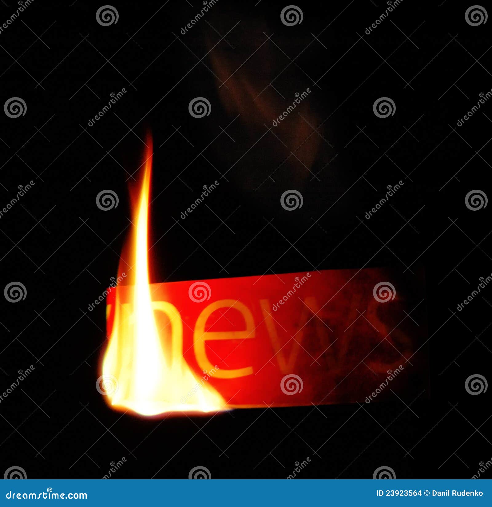 Hot News. Newspaper Fire Text Stock Photo - Image of mass, orange: 23923564