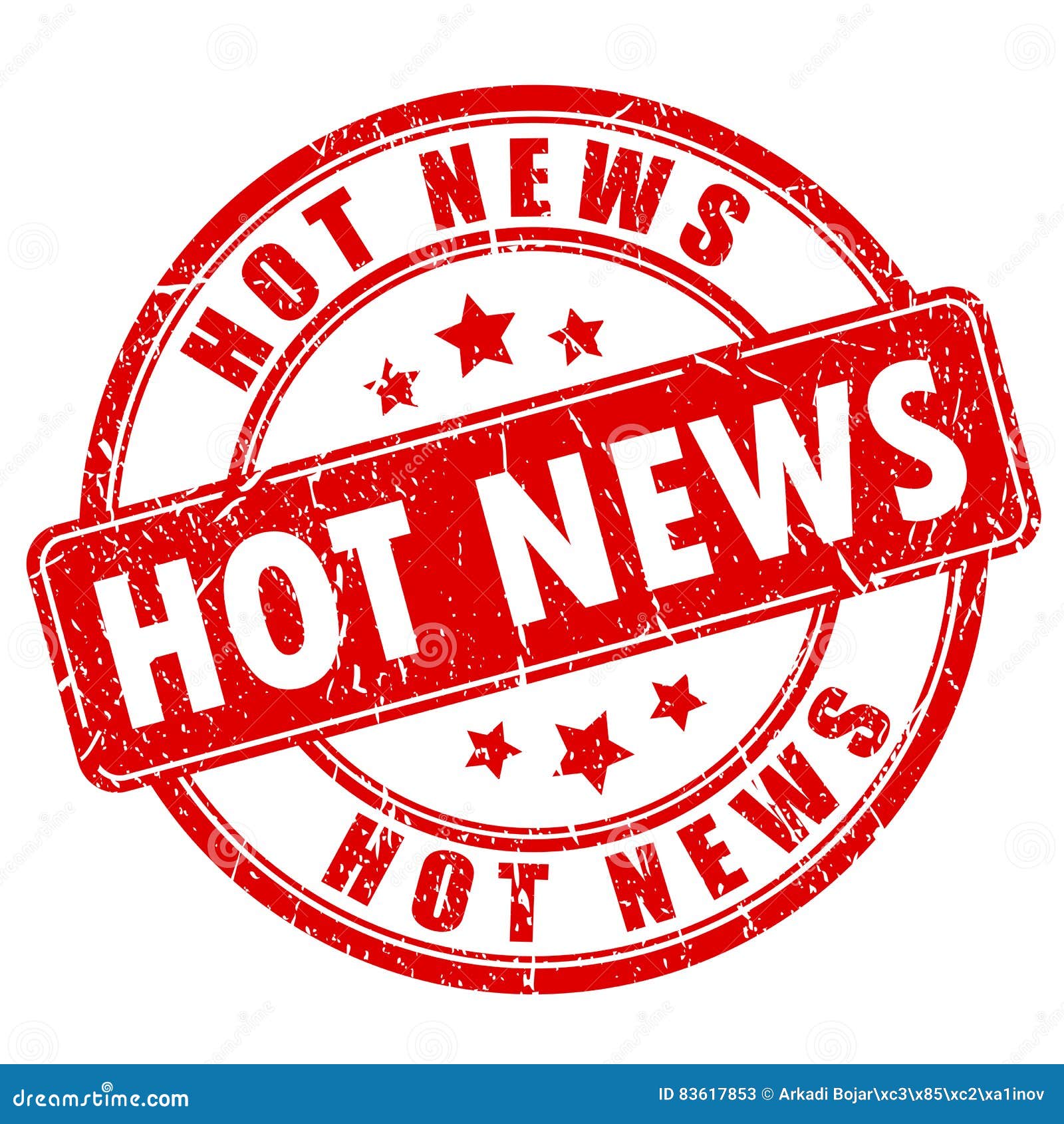 Hot news rubber stamp stock vector. Illustration of banner - 83617853