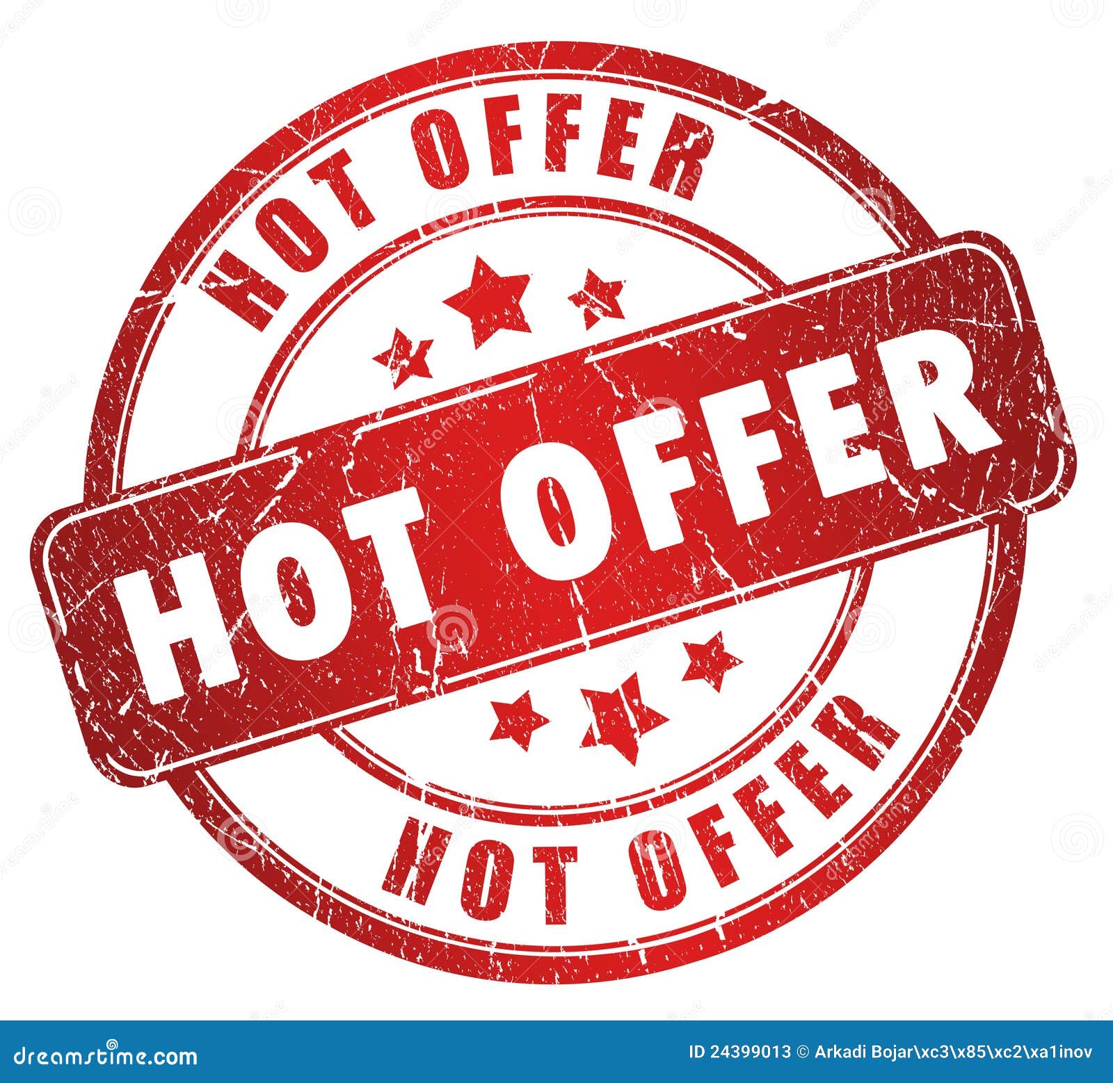 Hot offer stock illustration. Illustration of icon, label - 24399013