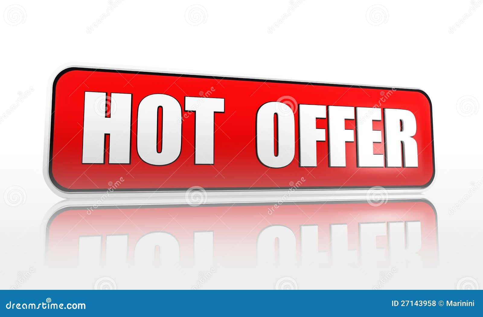 Hot offer banner stock illustration. Illustration of price - 27143958