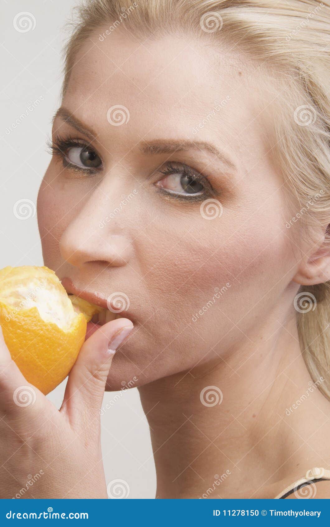 Hot Orange stock photo. Image of beauty, eyelash, eyebrow - 11278150