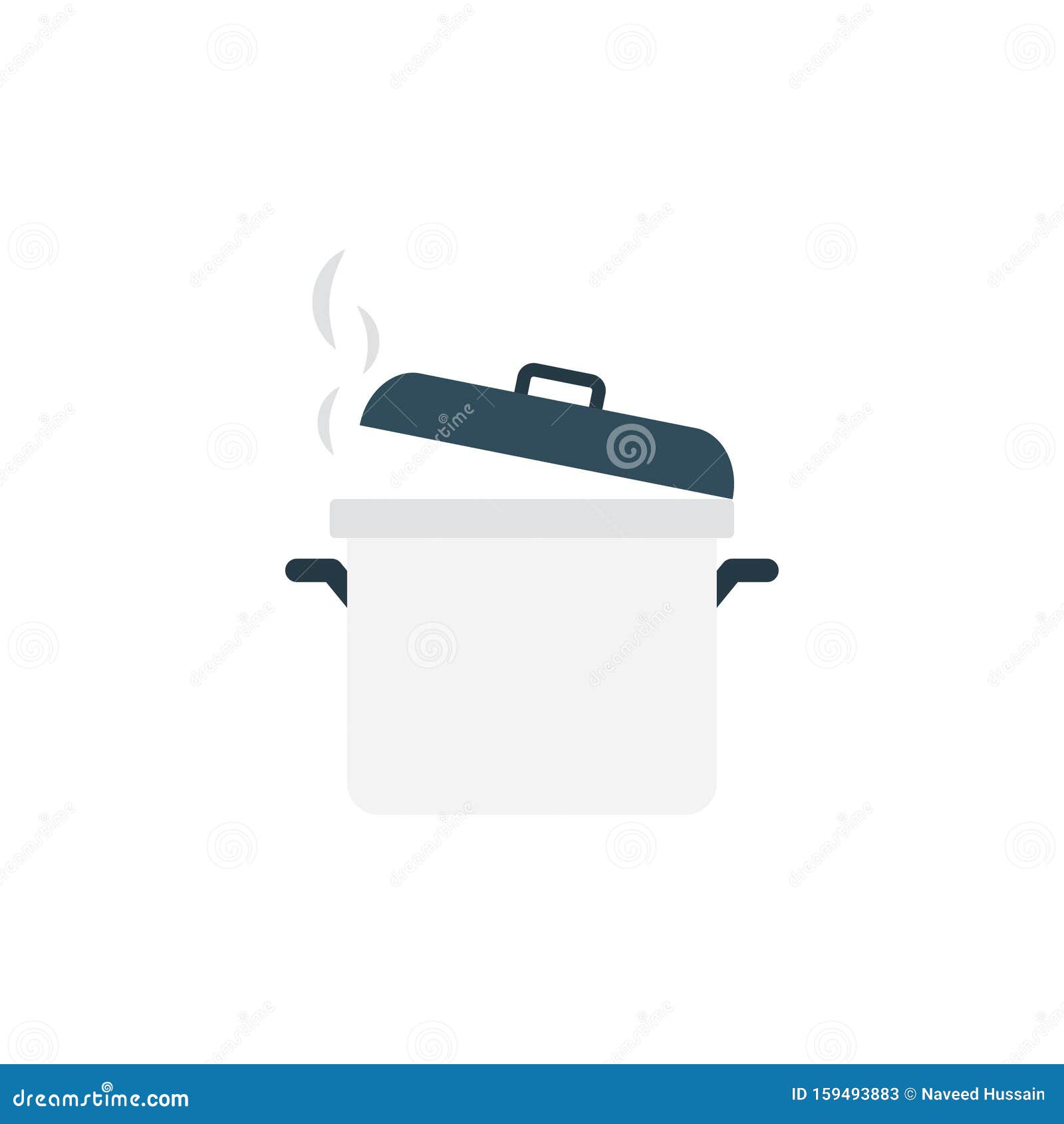 Hot pan vector flat icon stock vector. Illustration of tool - 159493883