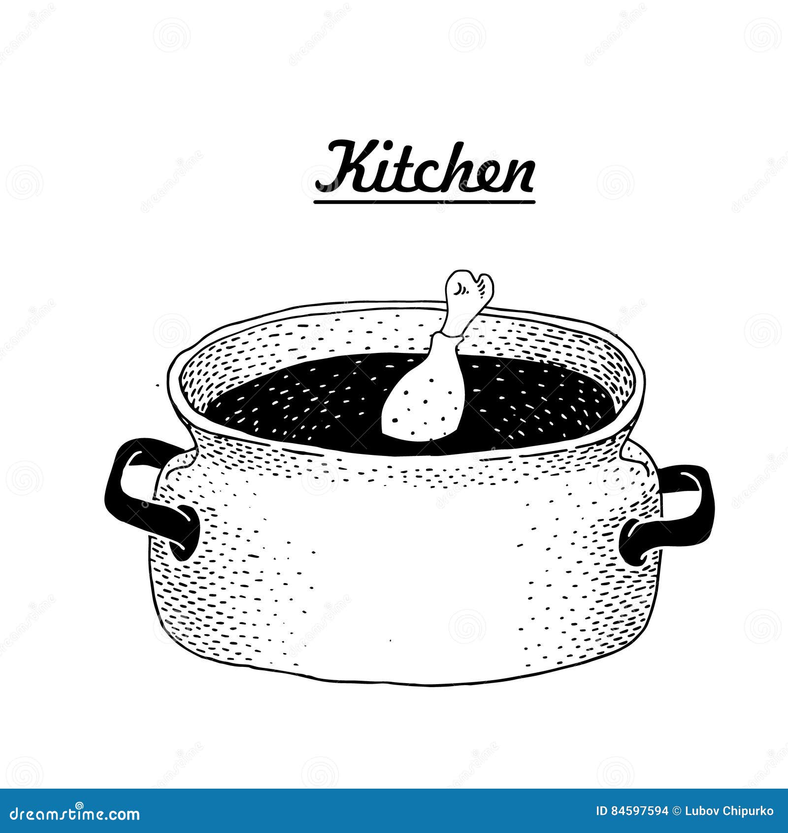 Hot Pan Isolated, Saucepan. Vector. Stock Vector - Illustration of ...