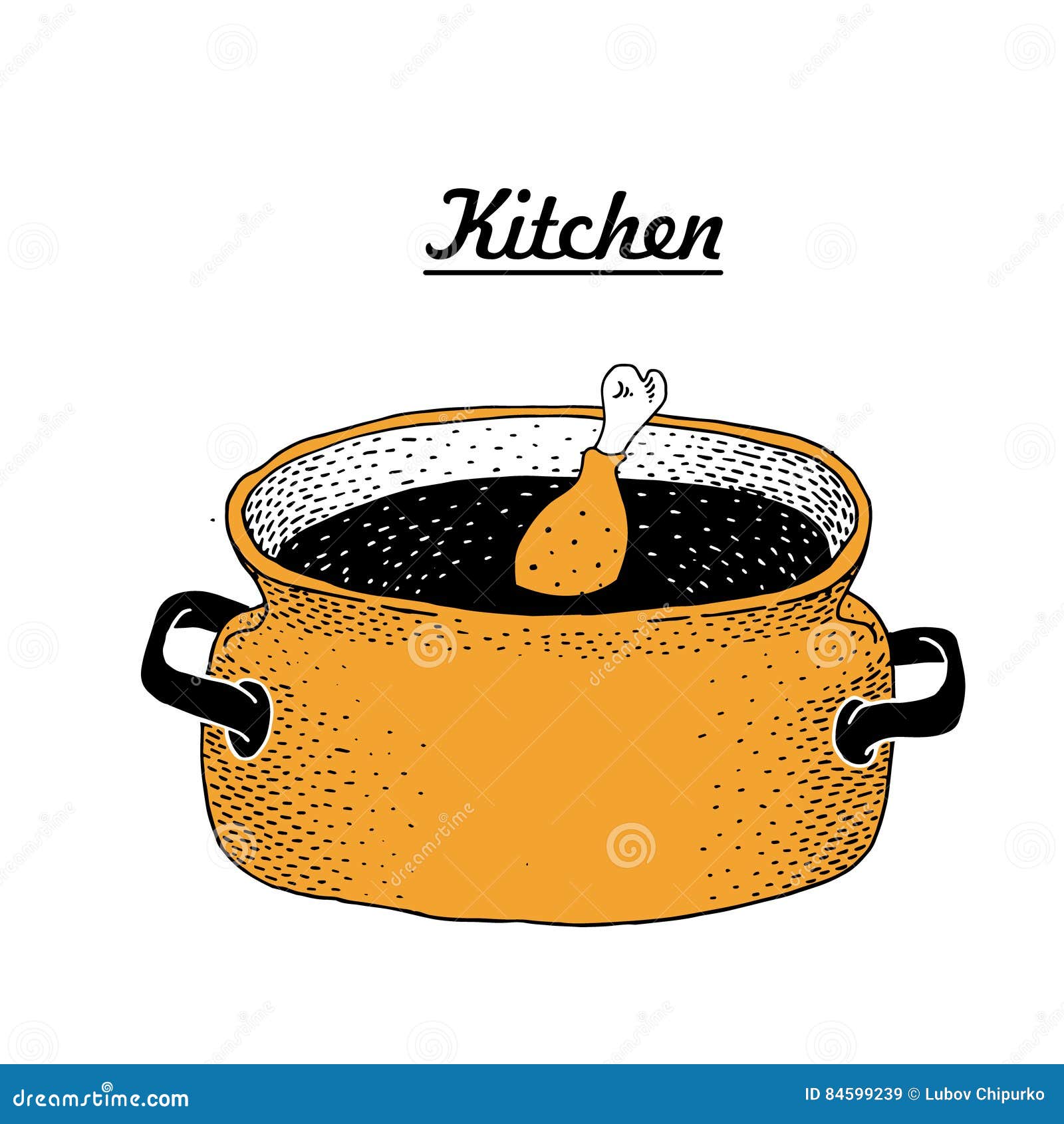 Hot Pan Isolated, Saucepan. Vector. Stock Vector - Illustration of ...
