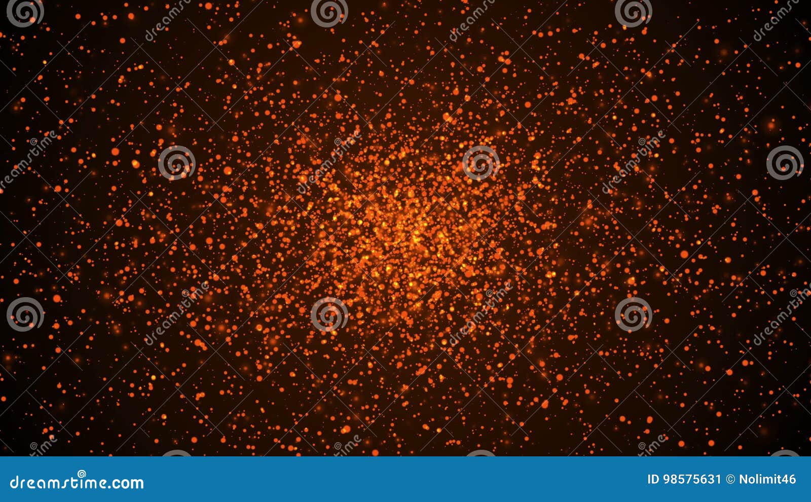 Hot Particles Abstract Background Stock Illustration - Illustration of ...