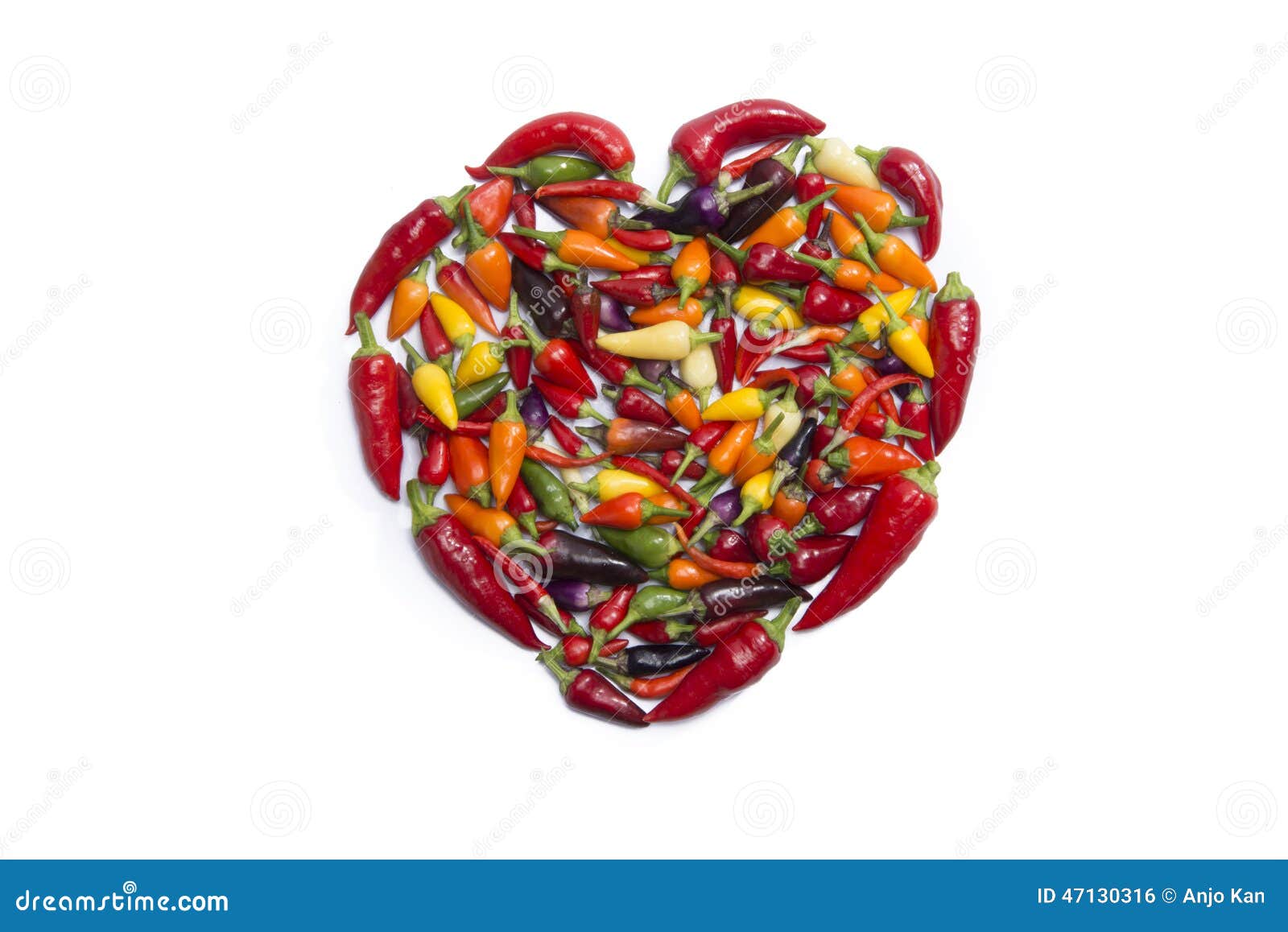 Hot Pepper Mix on White Background Stock Photo - Image of chili ...