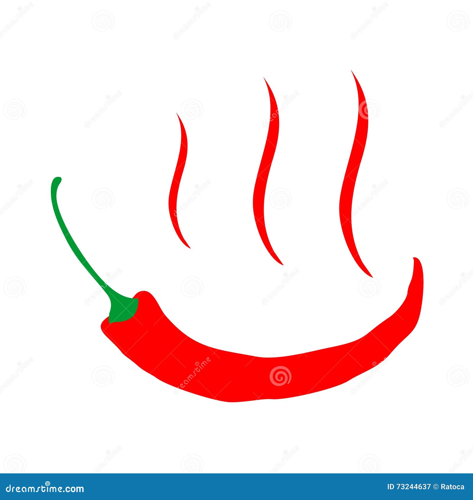 Hot pepper symbol stock vector. Illustration of chili - 73244637