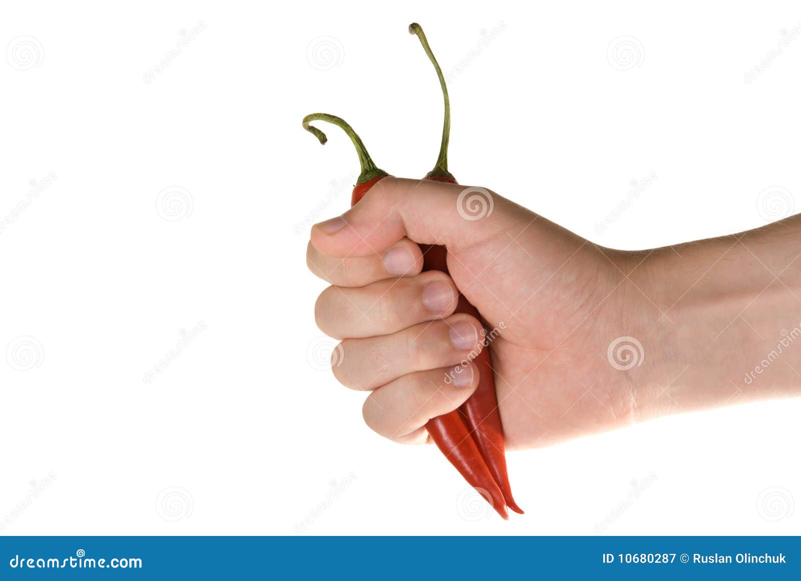 Hot peppers stock image. Image of hand, chilli, paprika - 10680287