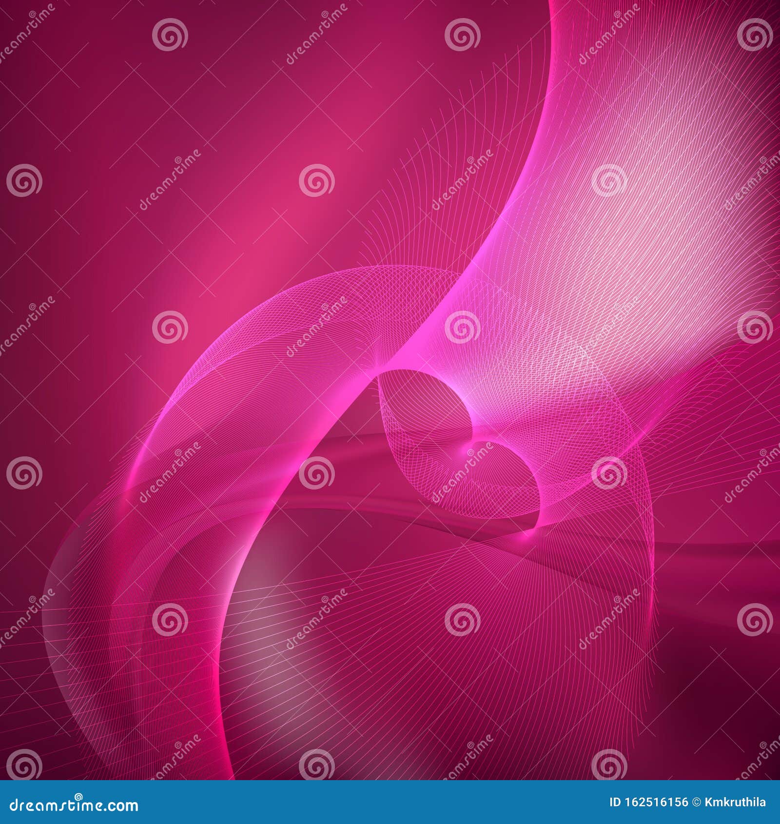 Hot Pink Flow Curves Background Stock Vector - Illustration of ...