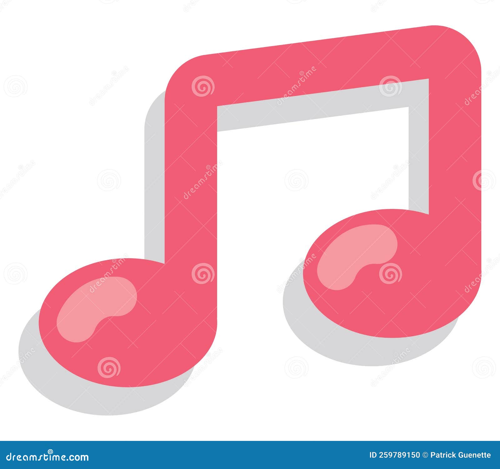 Hot Pink Music Note, Icon Icon Stock Vector - Illustration of romantic ...