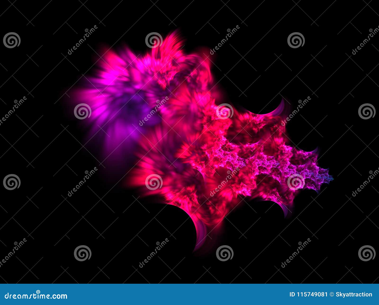 Hot Pink Smoke Cloud Explosion Stock Image - Image of background, warm ...