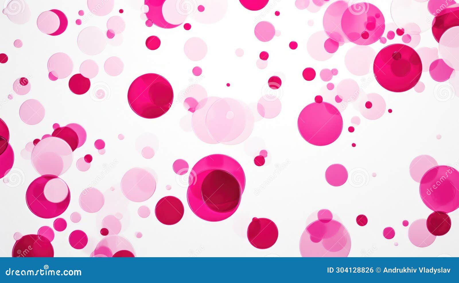 Hot Pink Spots on White Background, Abstract Illustration Stock ...
