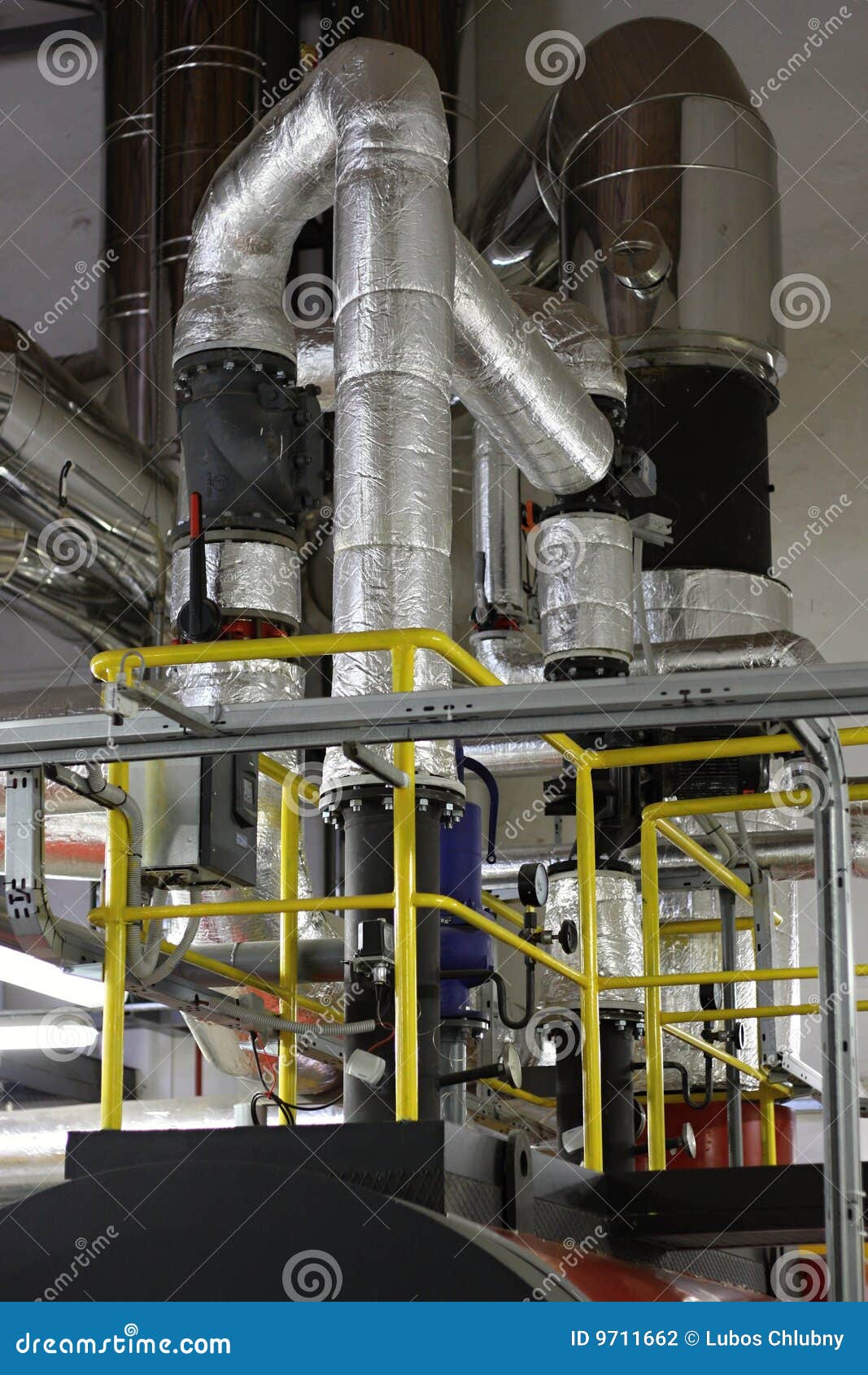 Hot Piping and Steam Piping Stock Photo - Image of building, high: 9711662