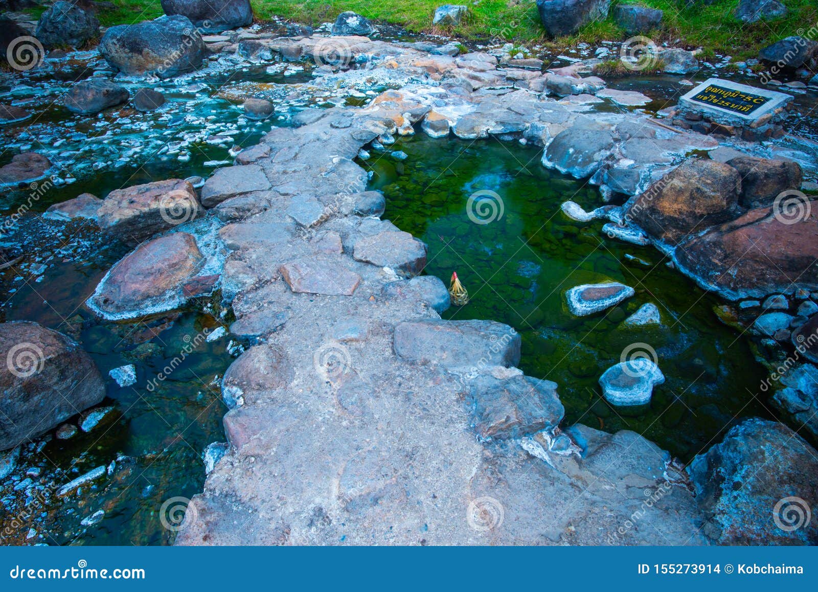 Hot Pond in Chae Son Hot Spring Stock Photo - Image of park, lampang ...
