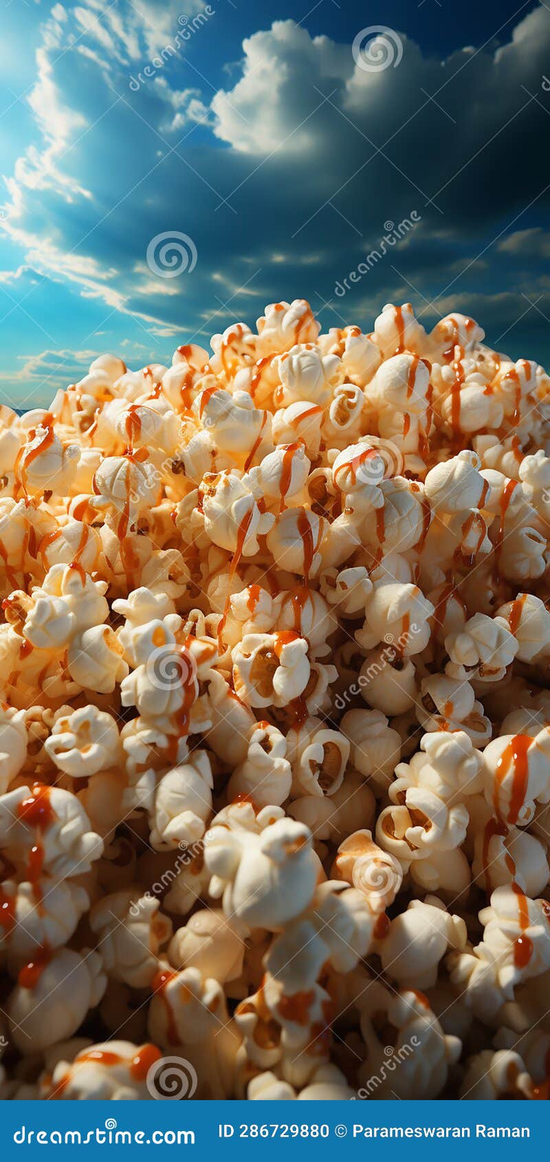 Popcorn background stock illustration. Illustration of cinema - 286729880