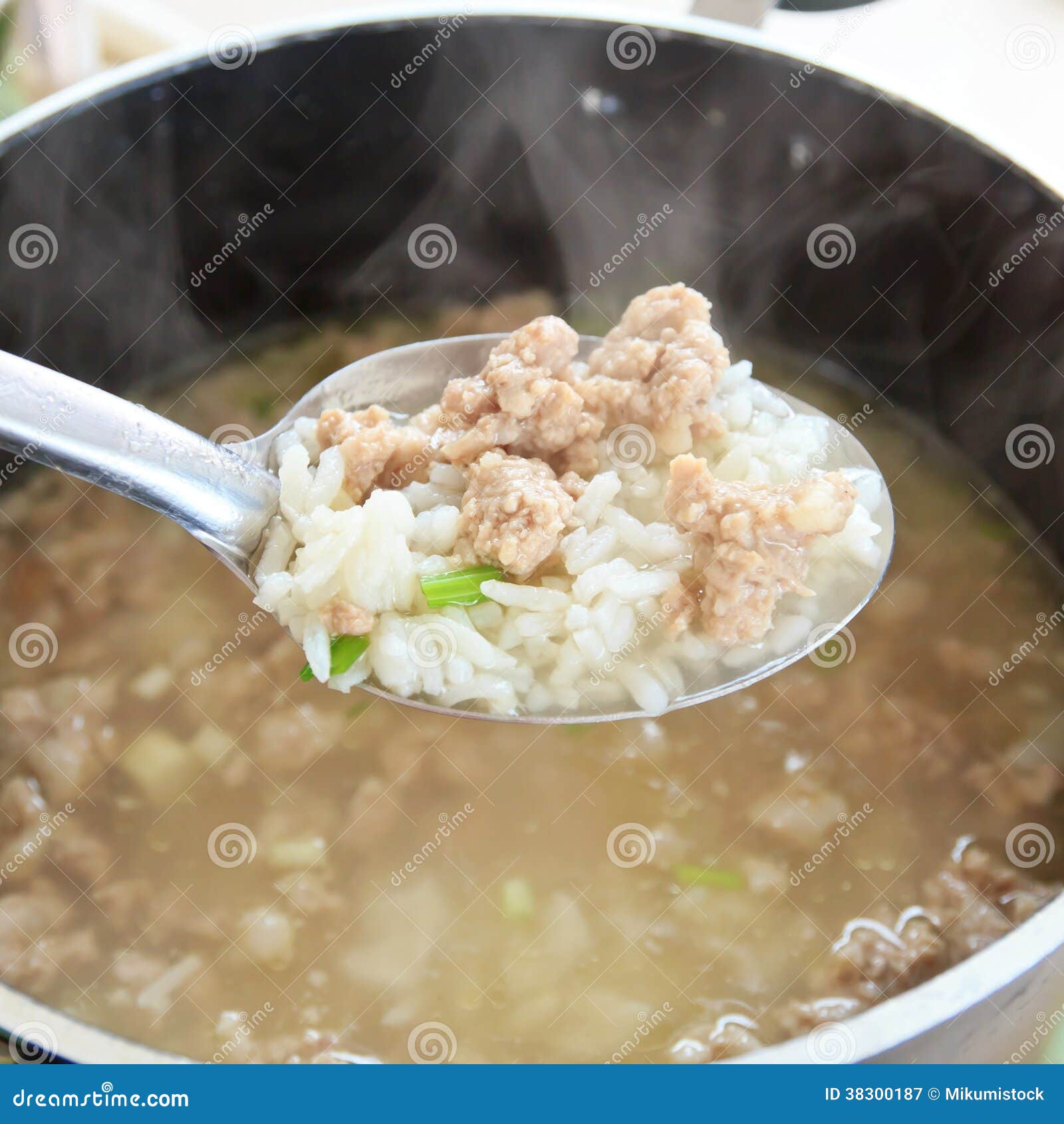 Hot porridge rice pig stock image. Image of eggs, food - 38300187