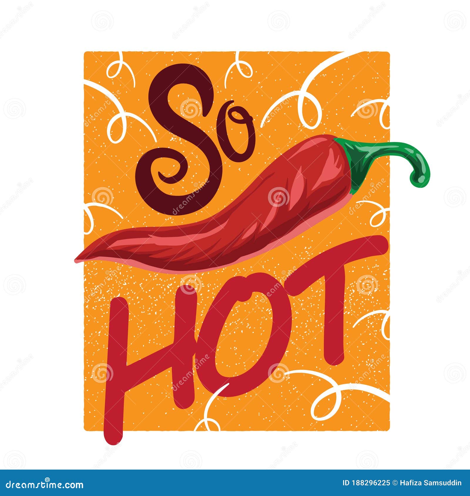 So Hot Poster Design. Vector Illustration Decorative Design Stock ...