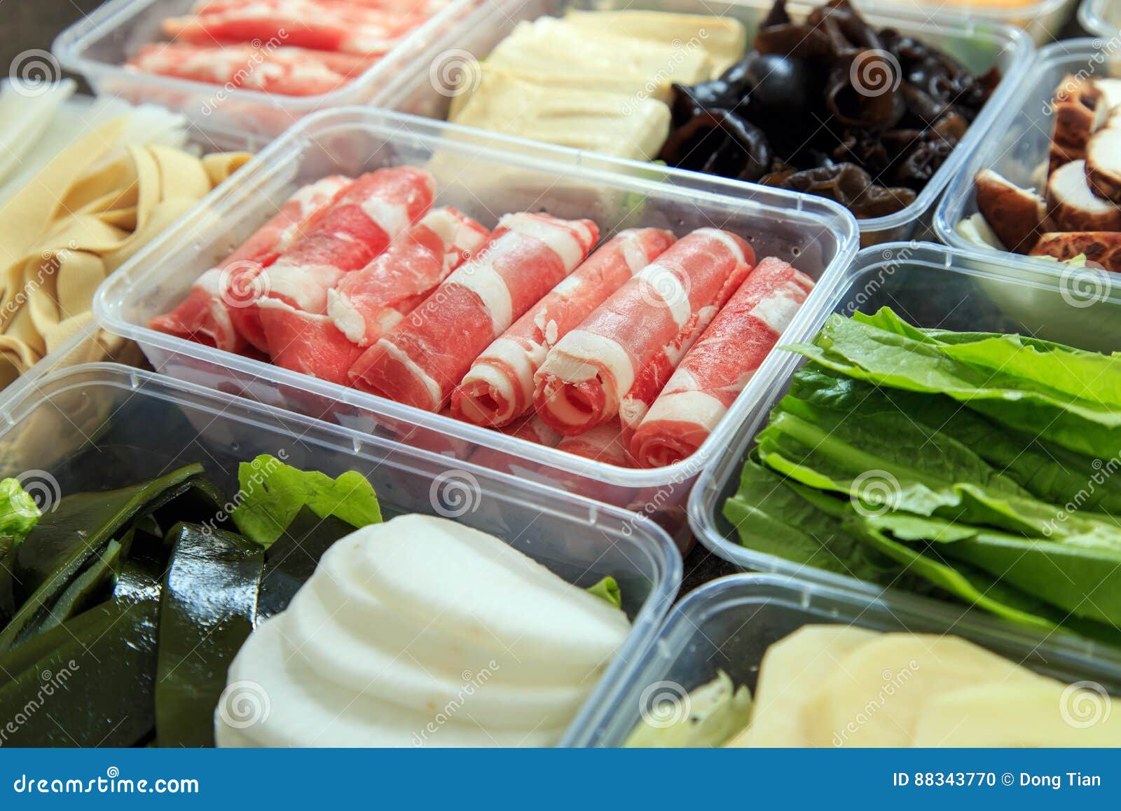 Hot pot ingredients stock photo. Image of pork, lamb - 88343770