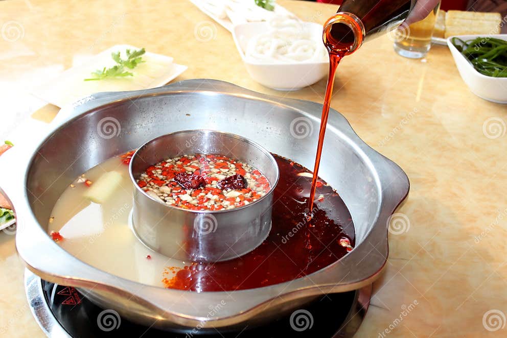 Hot pot soup tureen stock photo. Image of characteristic - 27942612