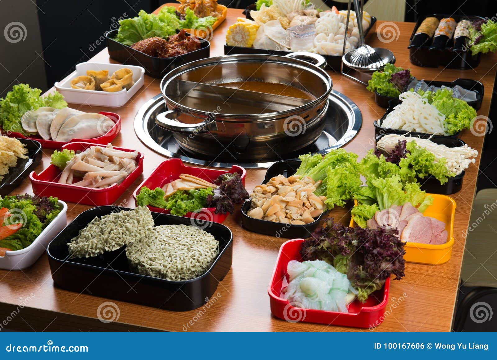 Hot pot recipe stock photo. Image of mushroom, feast - 100167606