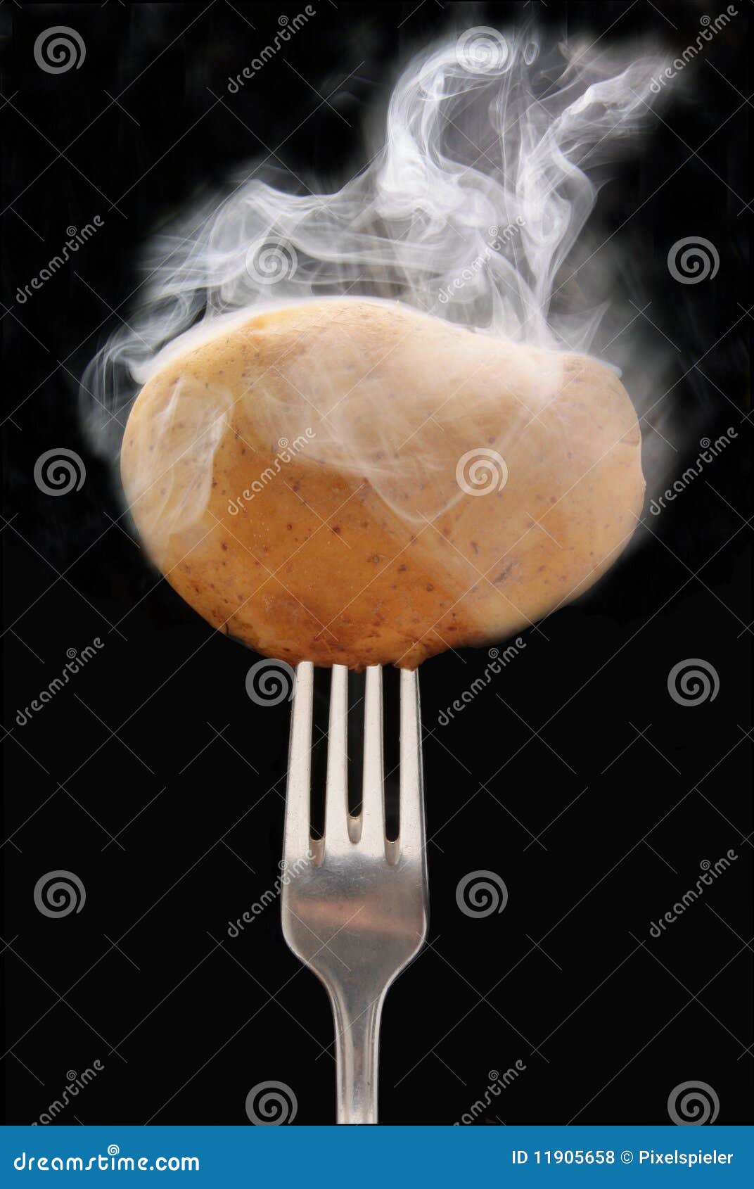 Hot potato stock photo. Image of fork, dinner, meal, baked - 11905658