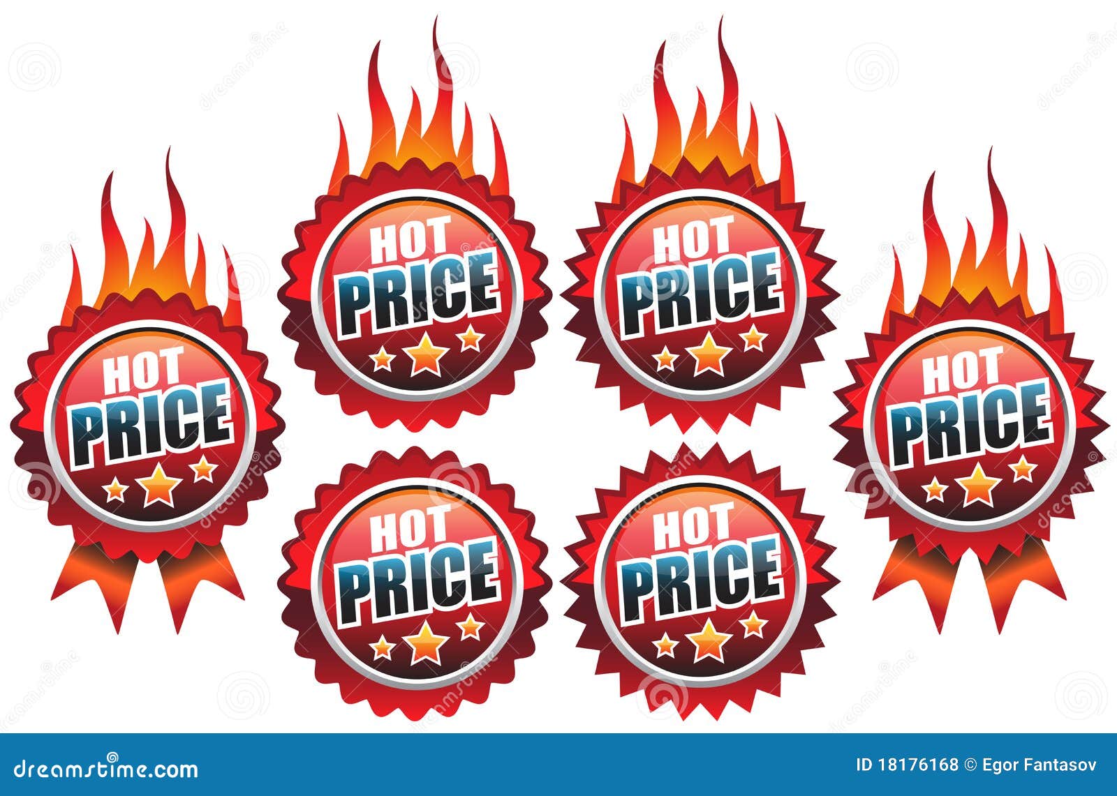 Hot price stock vector. Illustration of banner, label - 18176168