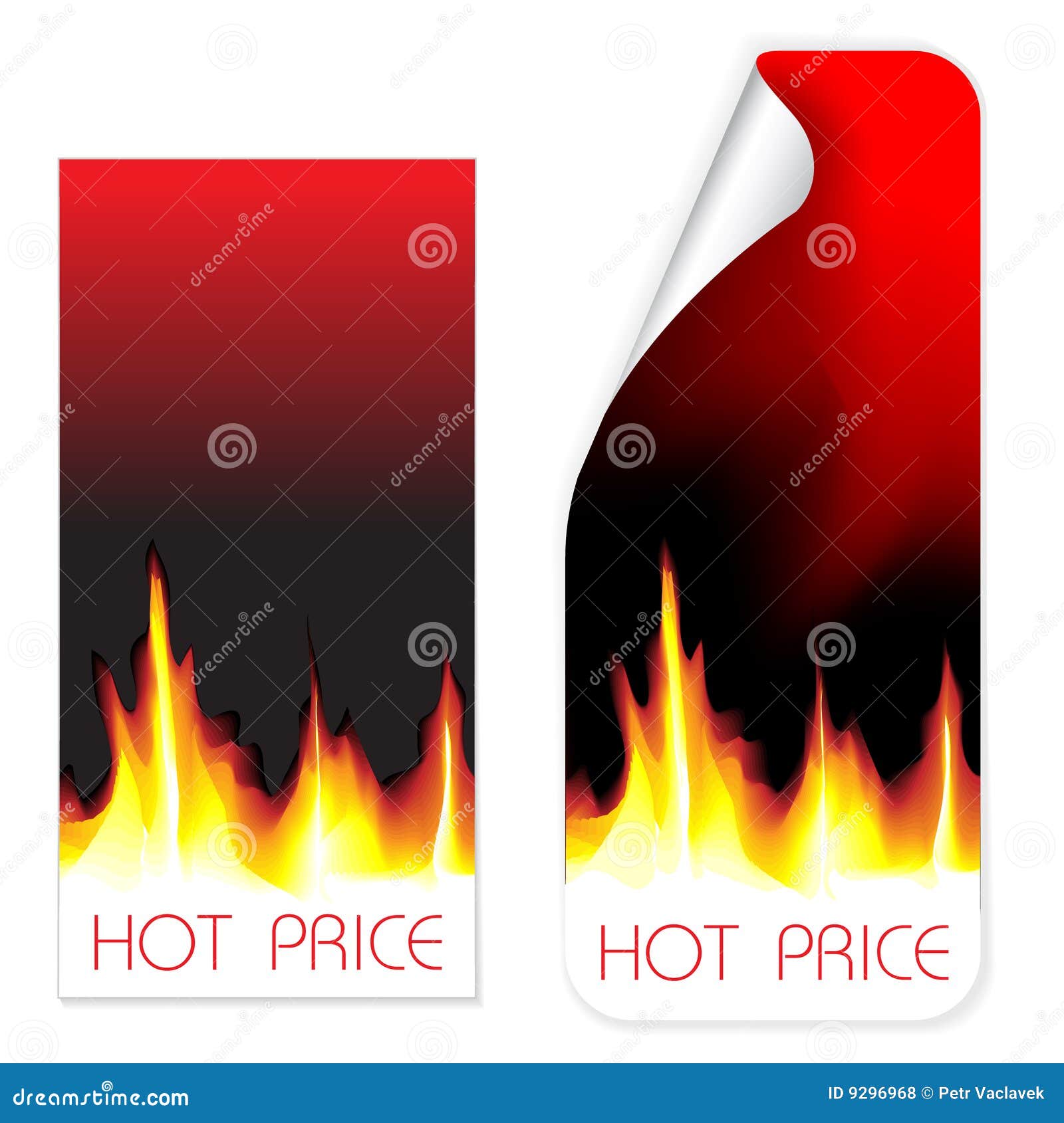 Hot price labels stock vector. Illustration of promotion - 9296968