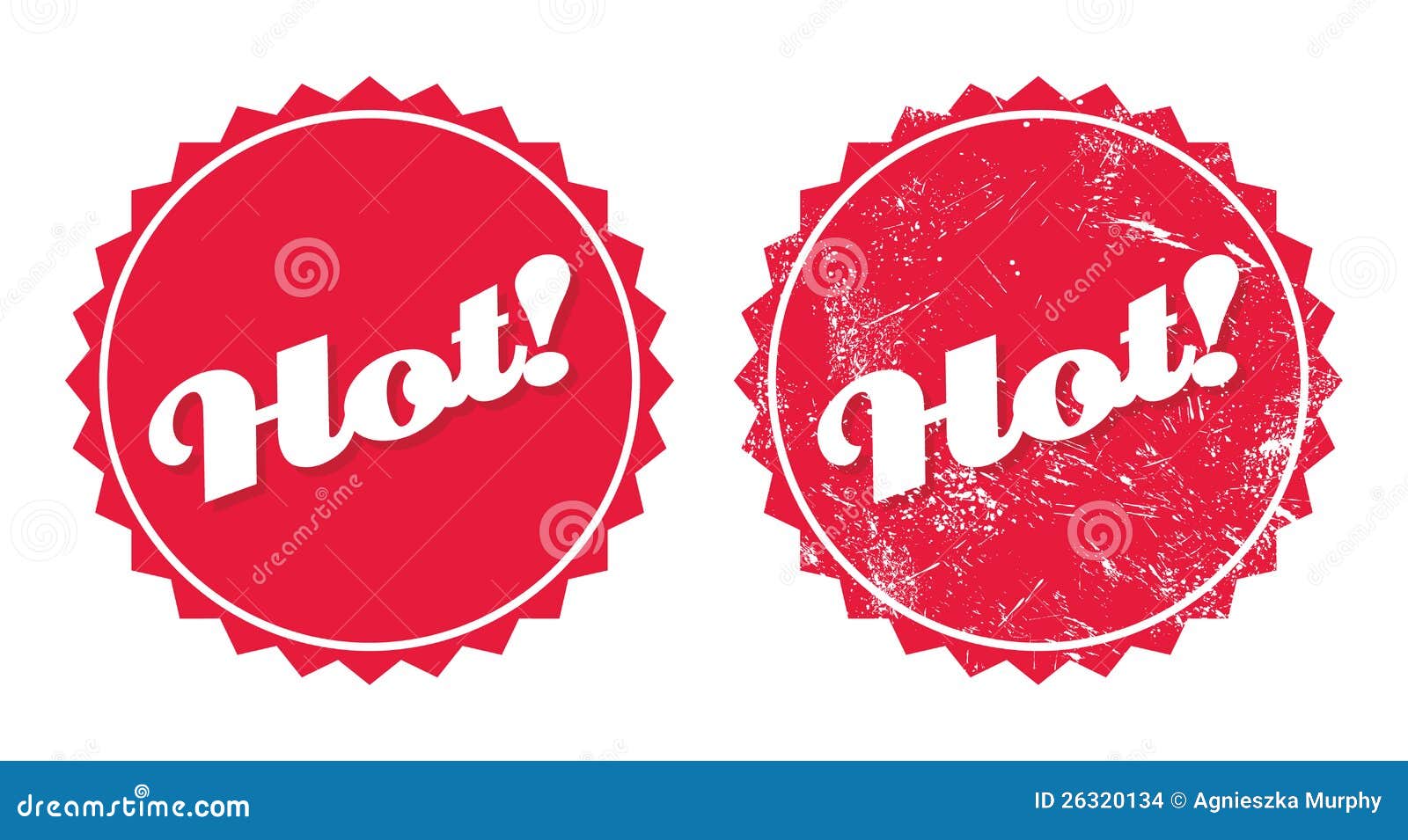 Hot Product Retro Grunge Badges Stock Illustration - Illustration of ...