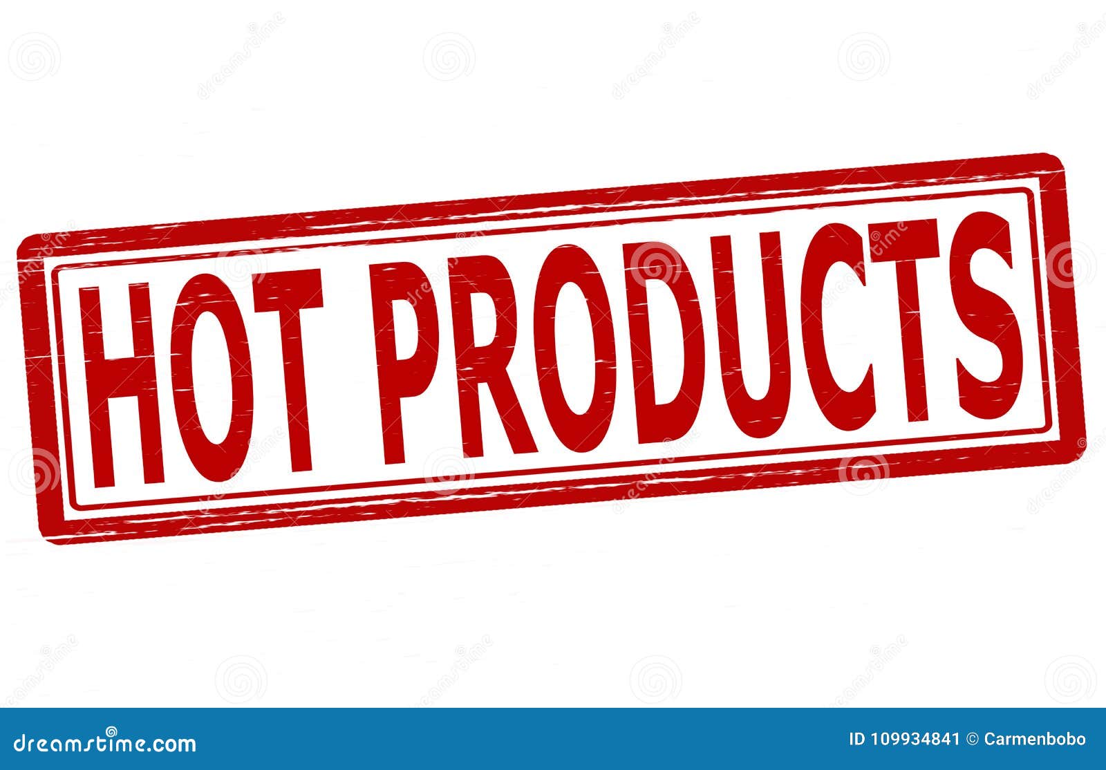 Hot products stock illustration. Illustration of stamp - 109934841