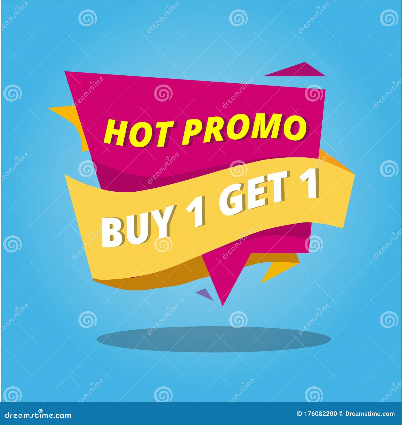 Hot Promo! Buy One Get One Special Stock Vector - Illustration of sales ...