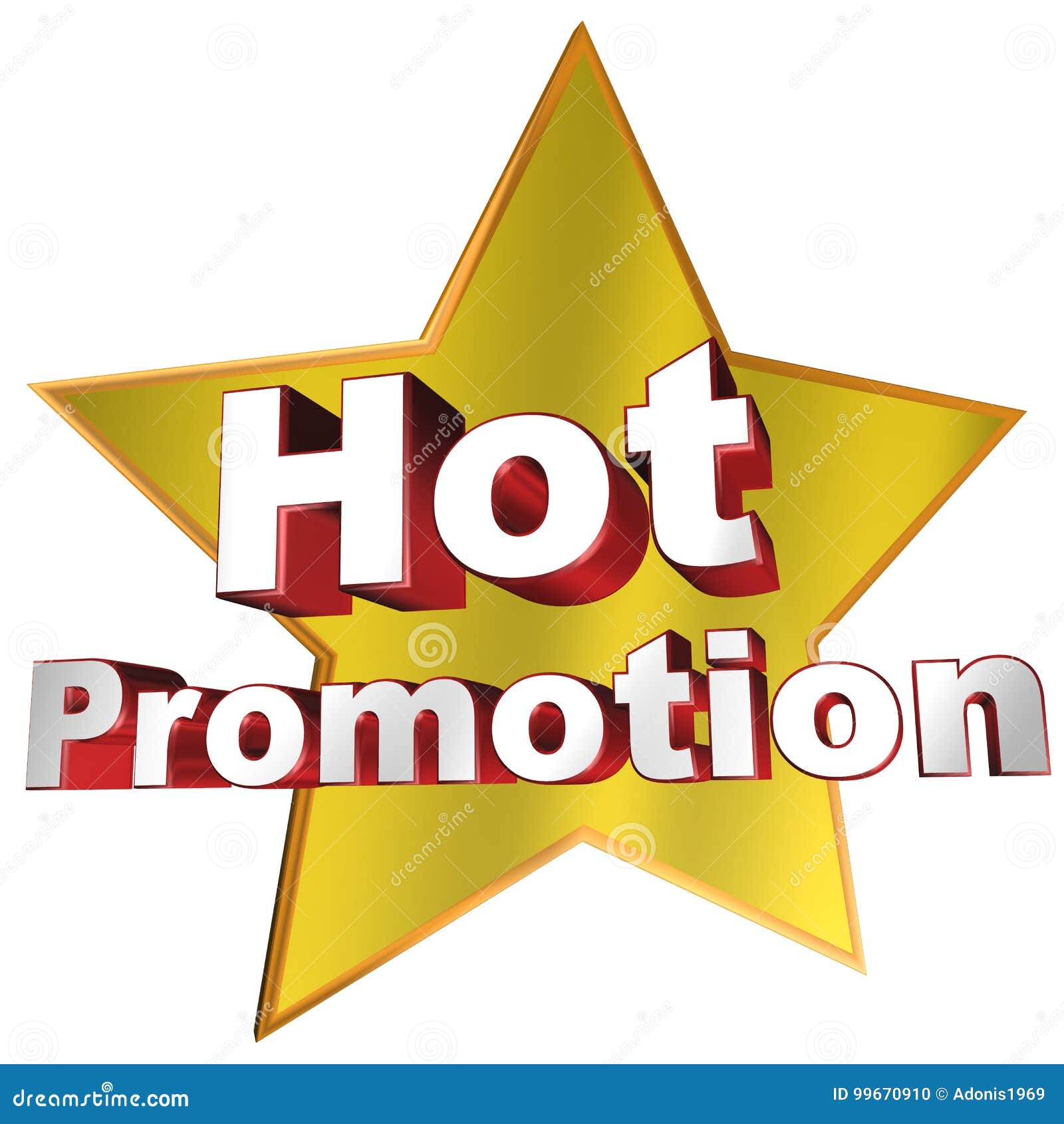 Hot promotion stock illustration. Illustration of artistic - 99670910