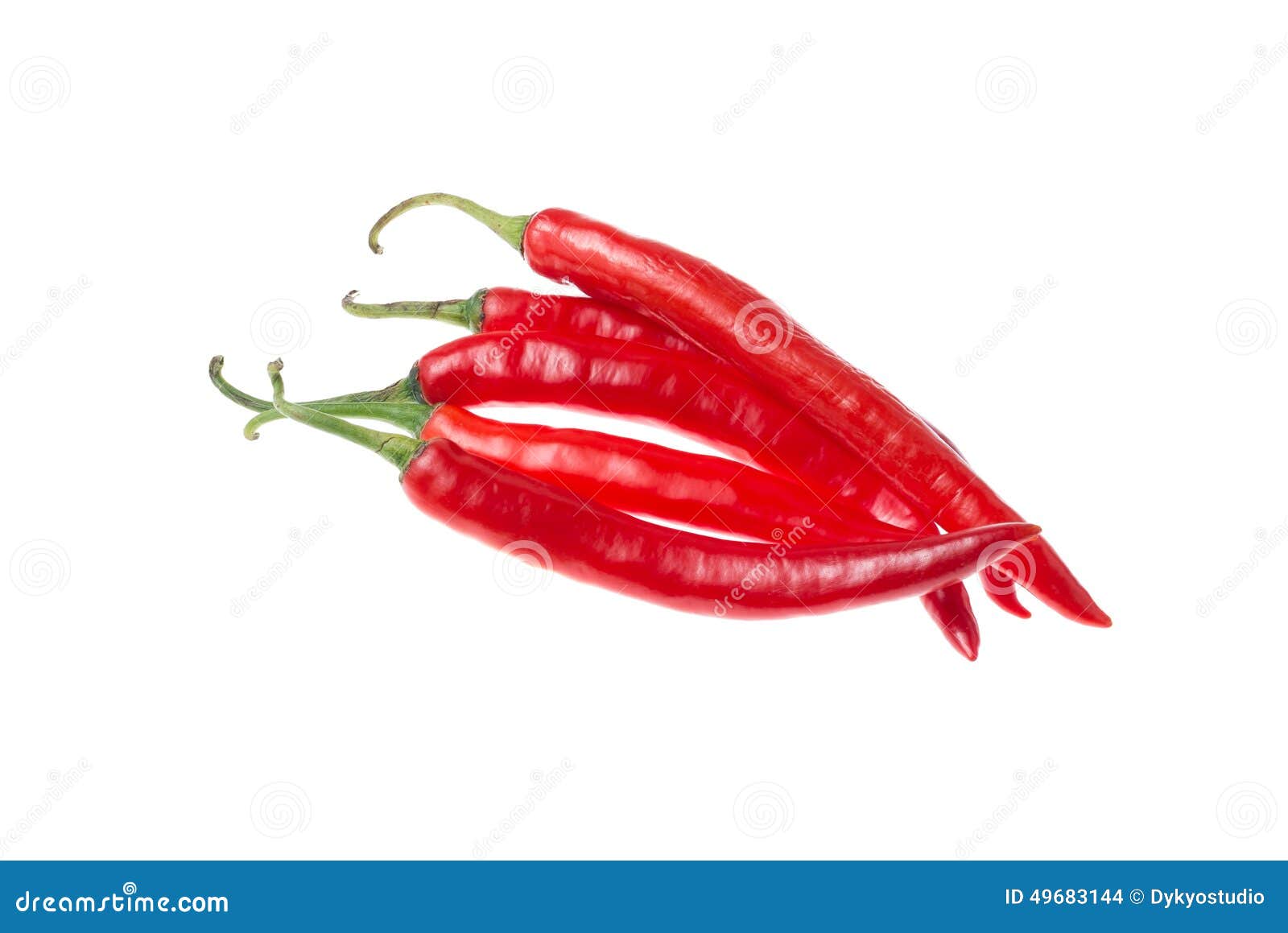 Hot Red Chili or Chilli Pepper Isolated on White Stock Photo - Image of ...