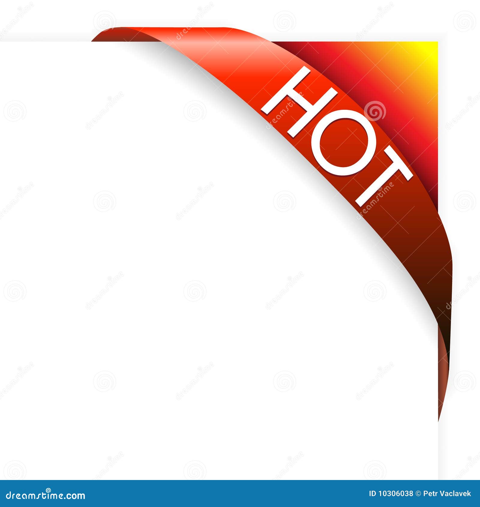 Red Corner Ribbon With Round Banner With Gold Frames On Transparent ...