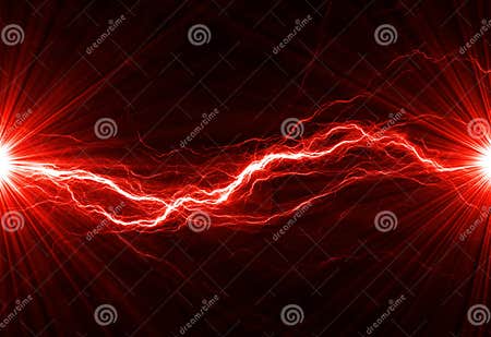 Hot red lightning, stock illustration. Illustration of abstract - 48308112