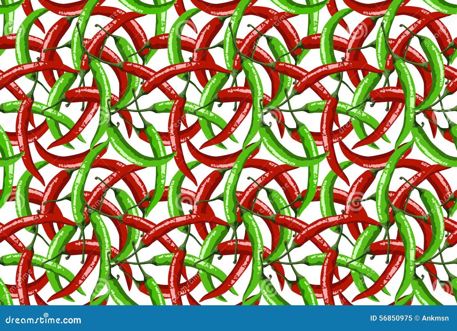 Hot Red Peppers Seamless Pattern Stock Vector - Illustration of healthy ...
