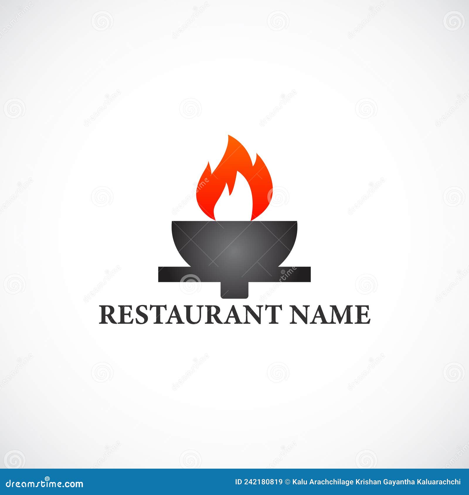 Hot Restaurant Logo Design, Spoon, Vector, EPS Stock Vector ...