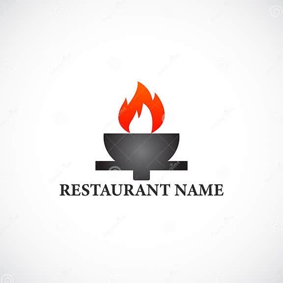 Hot Restaurant Logo Design, Spoon, Vector, EPS Stock Vector ...
