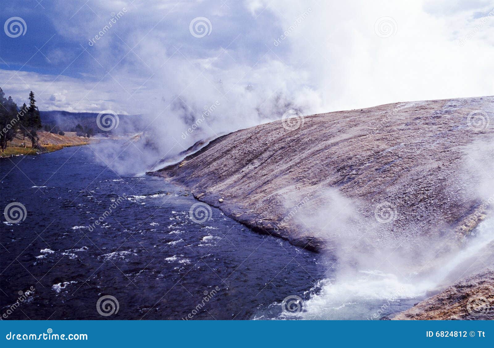 Hot River stock photo. Image of activity, landscape, geothermal - 6824812
