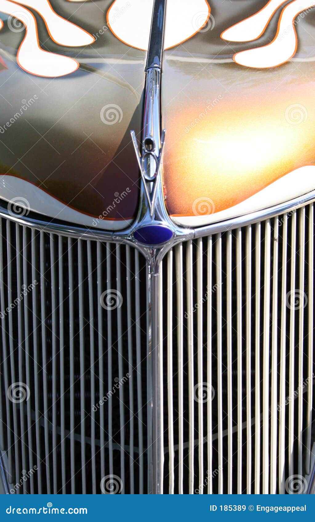 Hot Rod Grill stock image. Image of shinny, chrome, bars - 185389