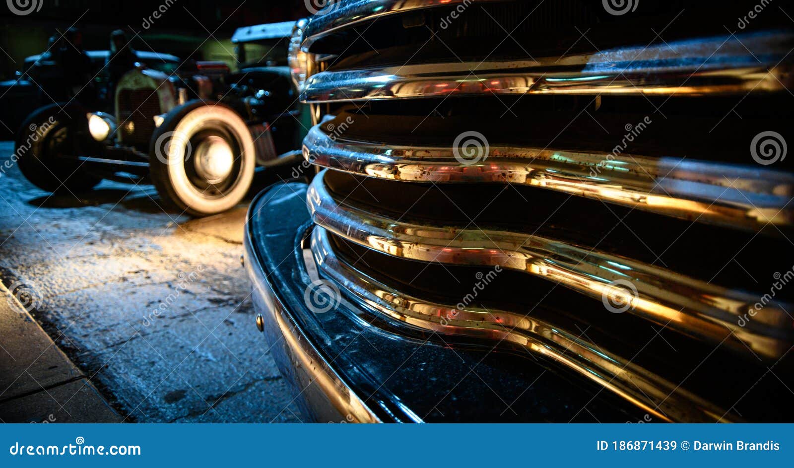 Hot Rod Grilles stock image. Image of classic, american - 186871439