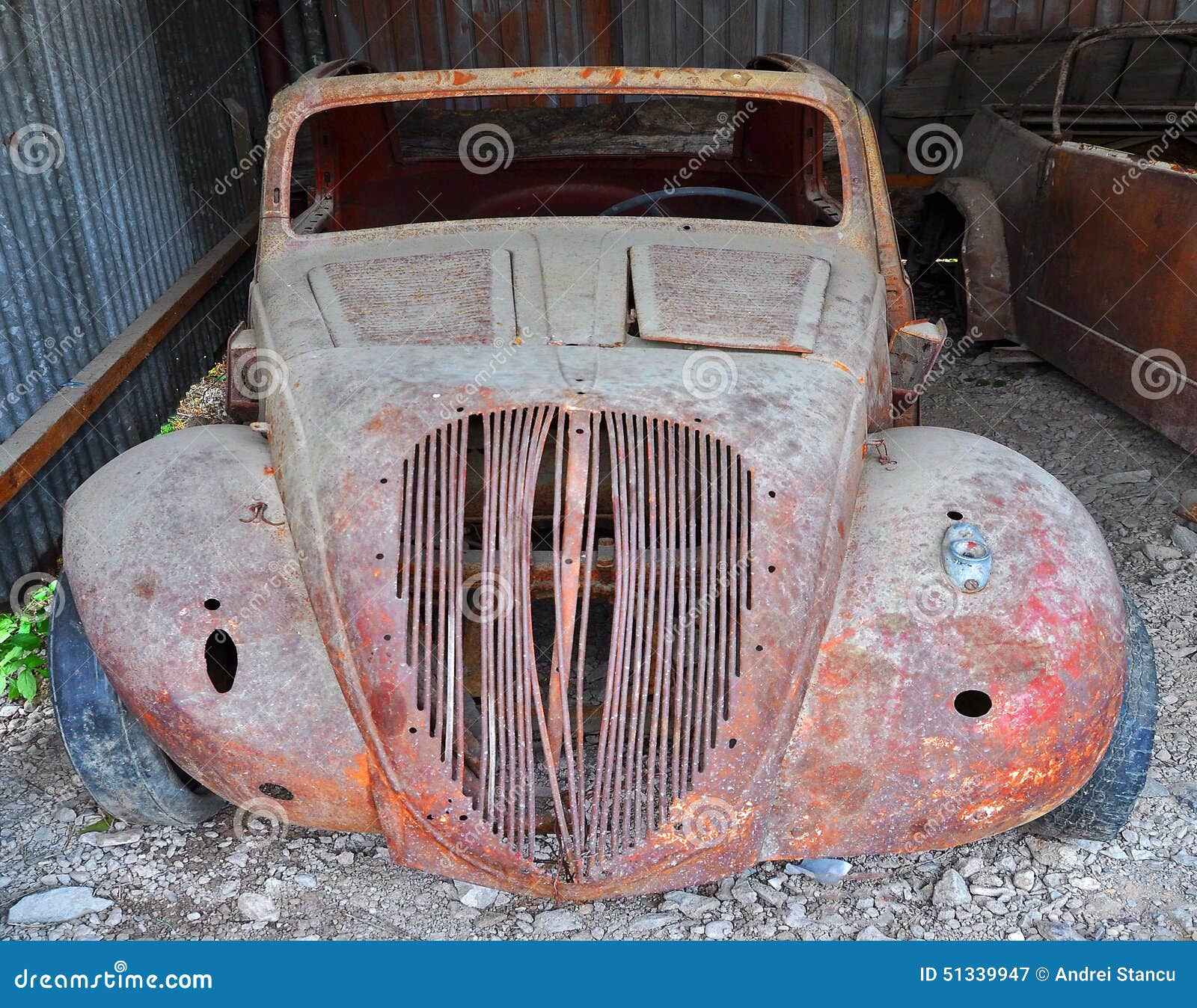 Rusty Car stock image. Image of vintage, rusting, rusty - 51339947