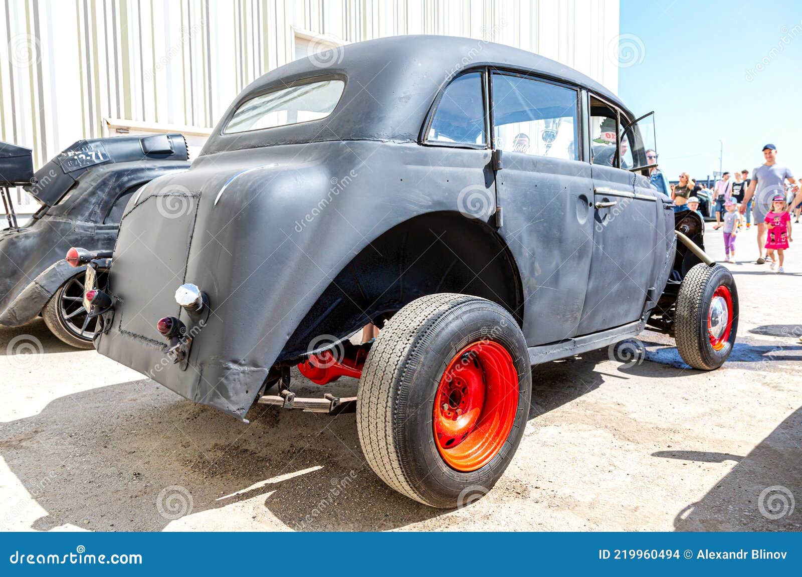 Hot Rod Vehicle with Tuned Engine Editorial Stock Image - Image of ...