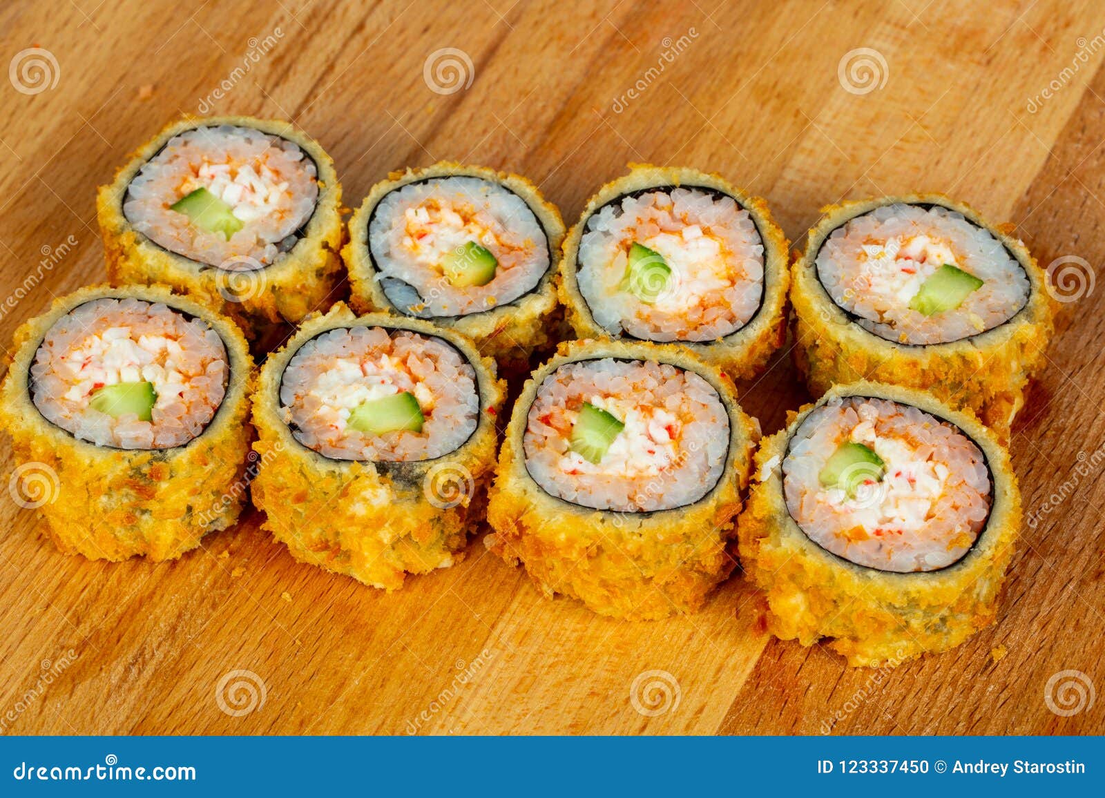Hot roll with crab stock photo. Image of japanese, japan - 123337450