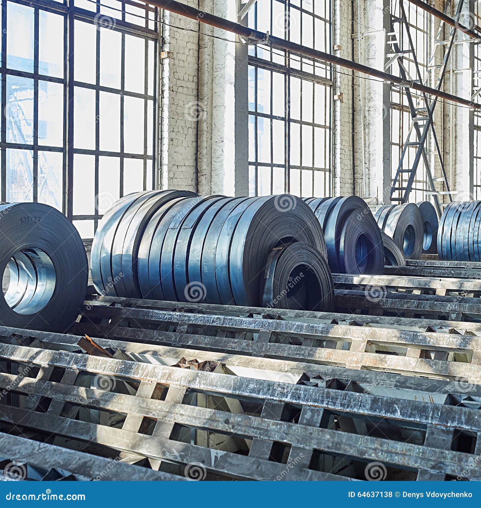 Hot Rolled Strip Steel Products Stock Photo - Image of metal, roll ...