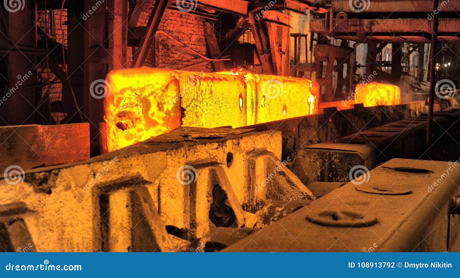 Rolling Mill Workshop at Metal Steel Production Stock Photo - Image of ...