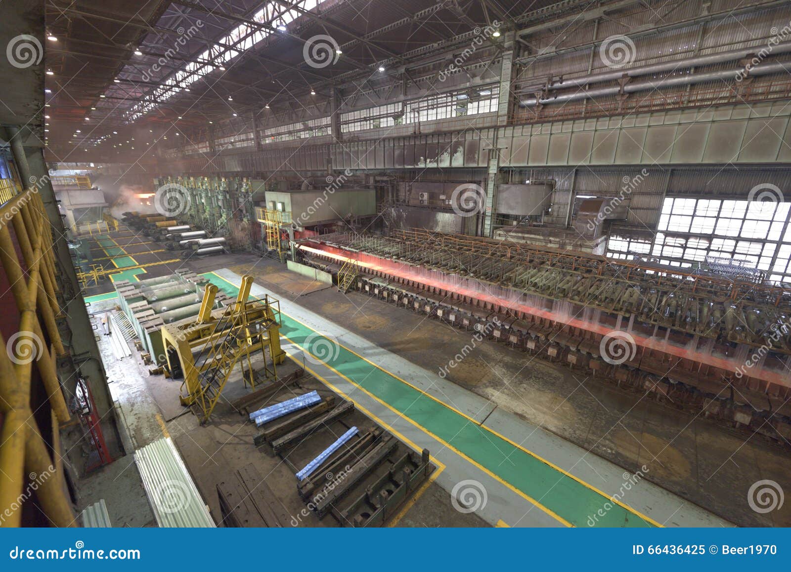 Hot Rolling Workshop Close-up! Stock Image - Image of level, metal ...