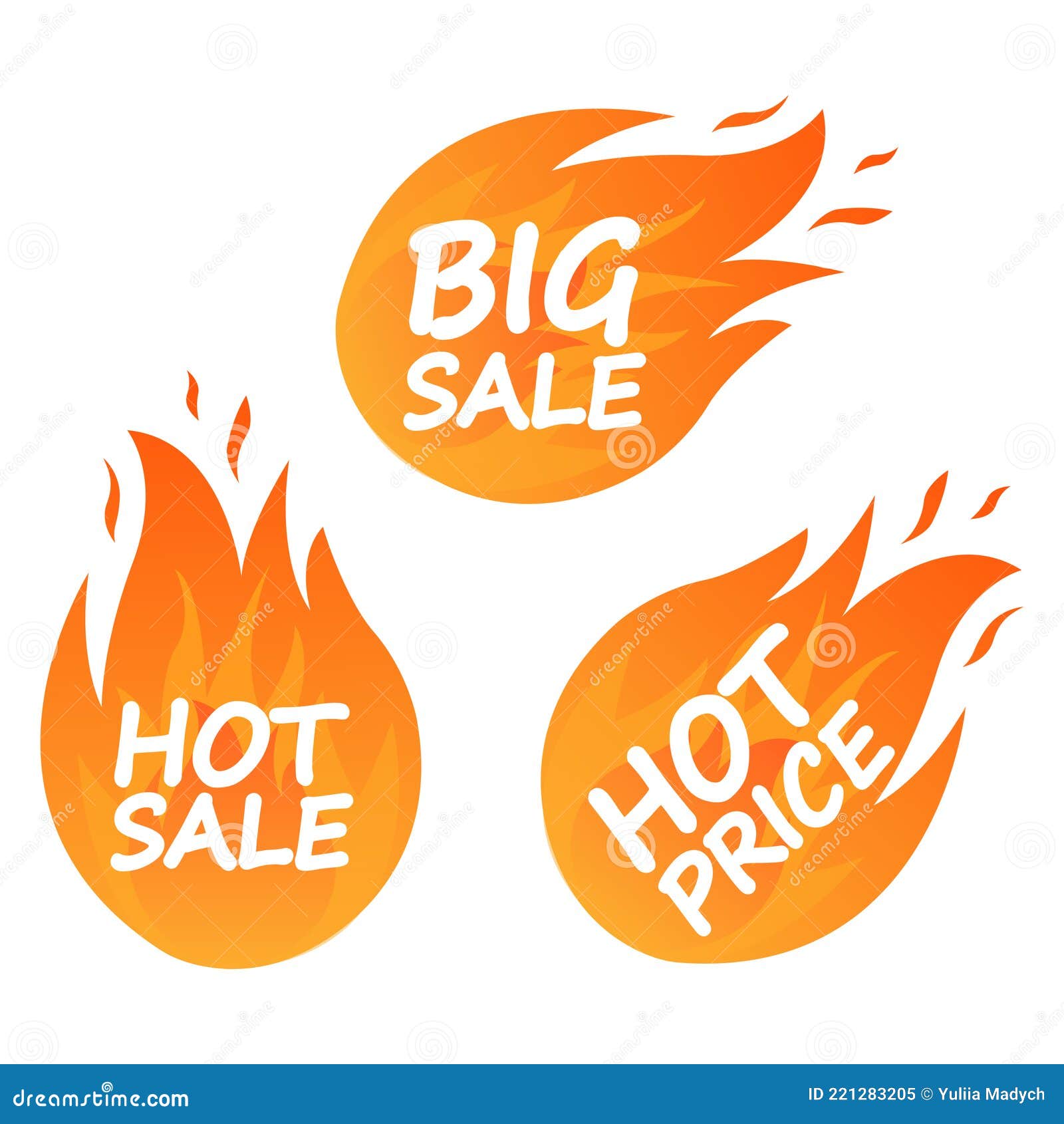 Hot Sale Symbols. Labels, Stickers, Symbols and Design Elements. Flat ...