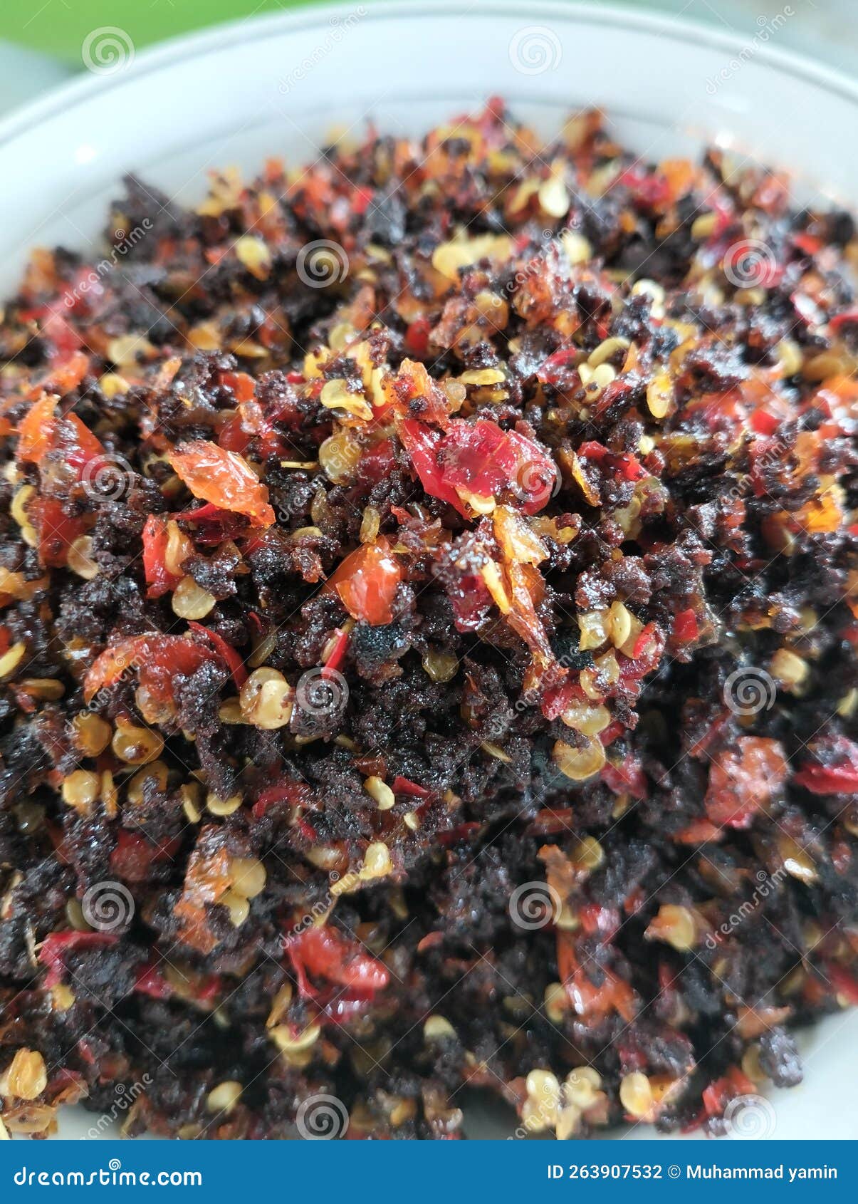 Hot sambal spicy stock photo. Image of spice, spicy - 263907532