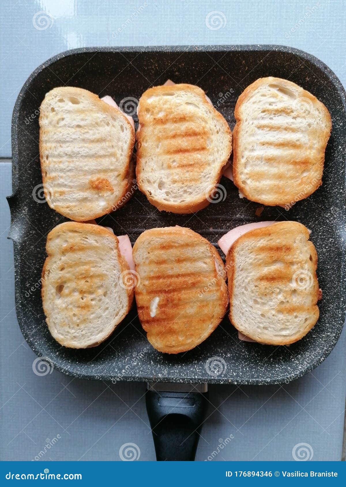 Hot Sandwitches on the Grill Stock Photo - Image of quick, sandwitches ...